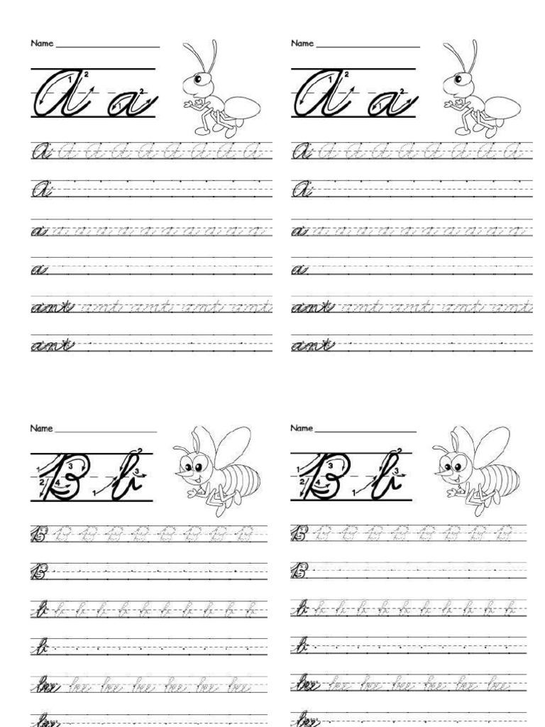 Cursive A Z | PDF
