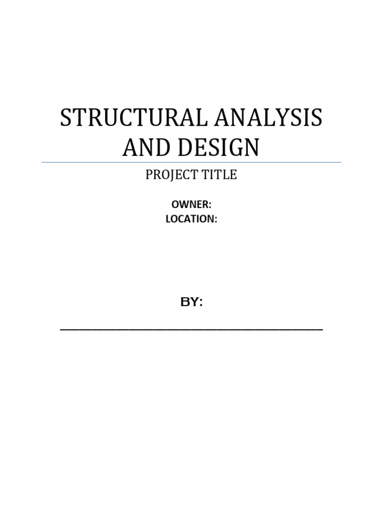 Structural Analysis Template | PDF | Structural Load | Structural Analysis