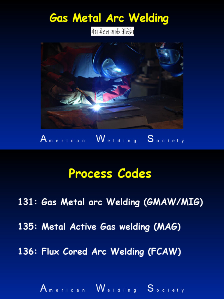 GMAW Hindi Ppts | PDF | Construction | Welding