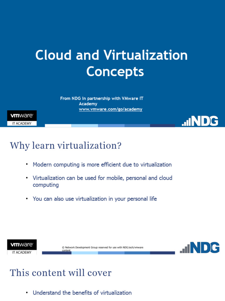 Virtualization & Cloud Concepts Guide | PDF | Virtual Machine ...