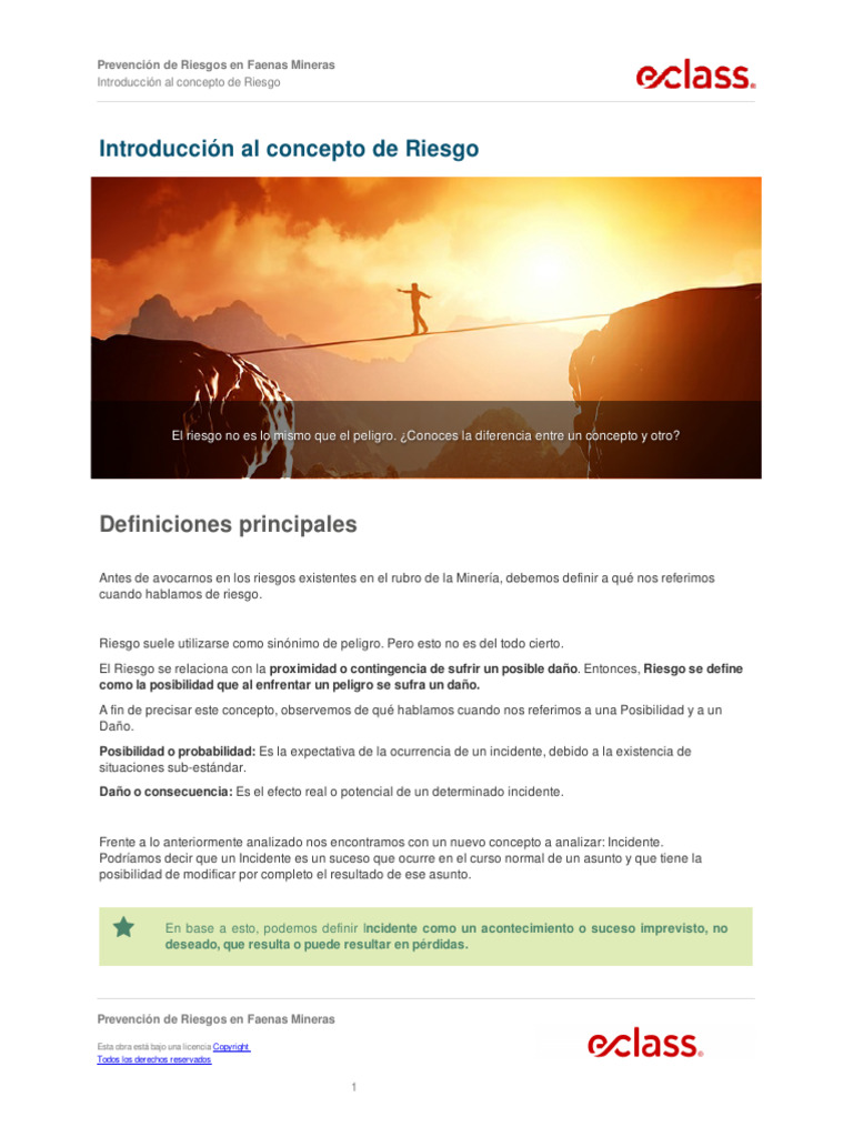 c2 A1 Introduccion - Al - Concepto - de - Riesgo | PDF | Riesgo