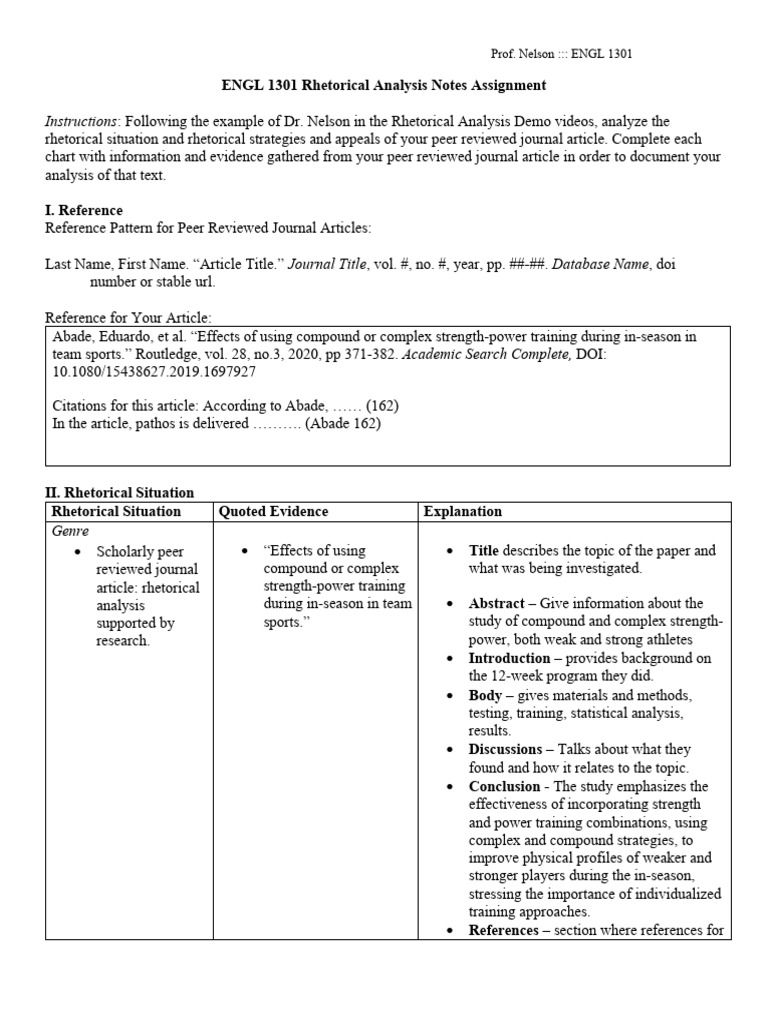 Rhetorical Analysis Worksheet | PDF | Rhetoric | Science