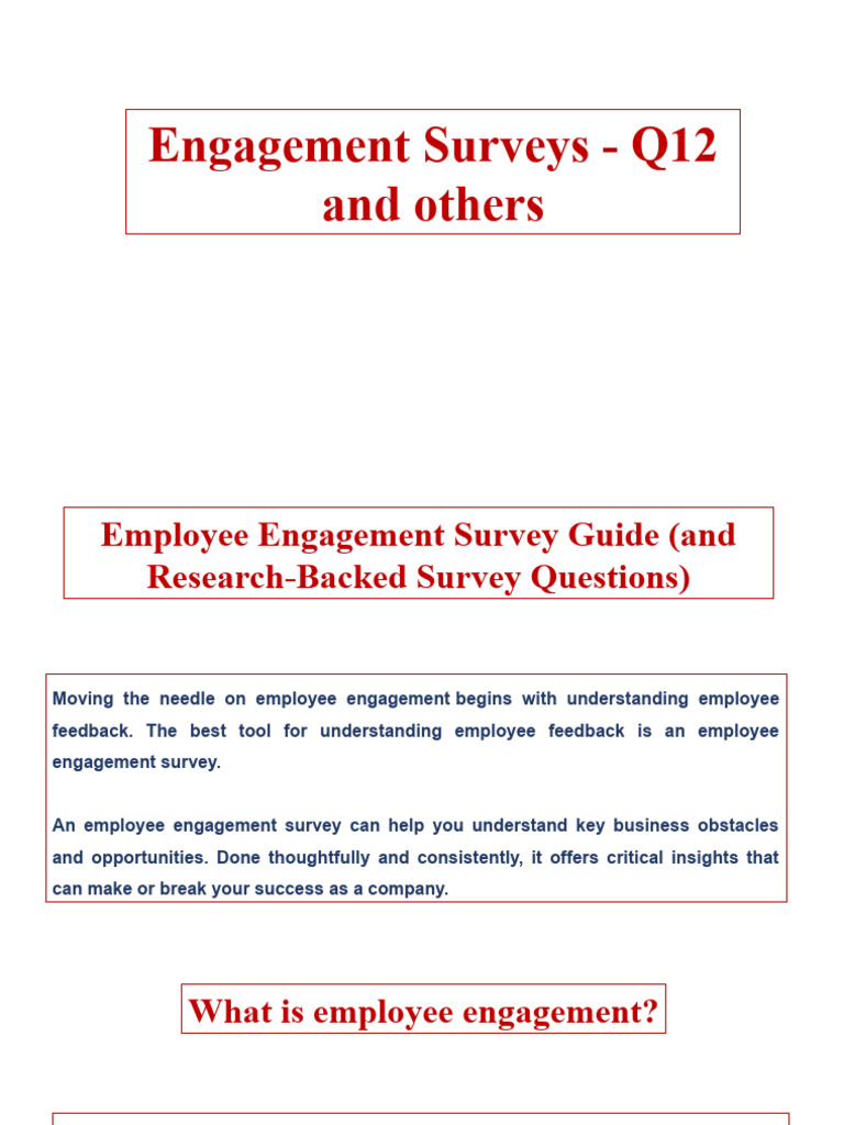 Employment Surveys - Q12 | PDF | Survey Methodology | Employment
