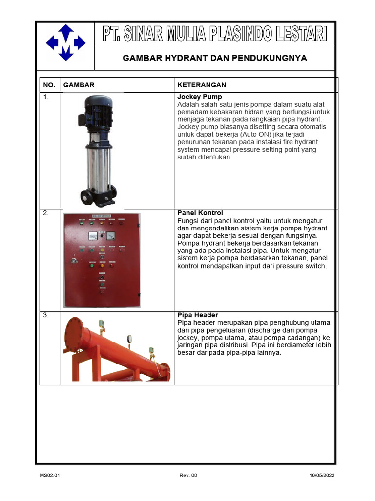 Komponen dan Fungsi Sistem Hydrant | PDF