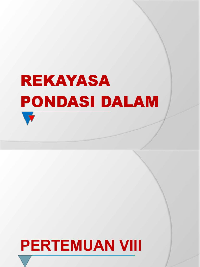 Kuliah-VI Pile Cap Jarak Tiang | PDF