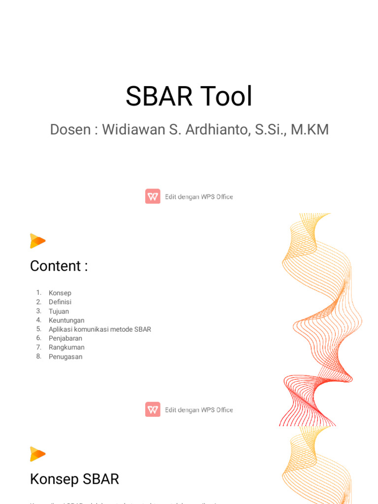 Sbar Tools | PDF