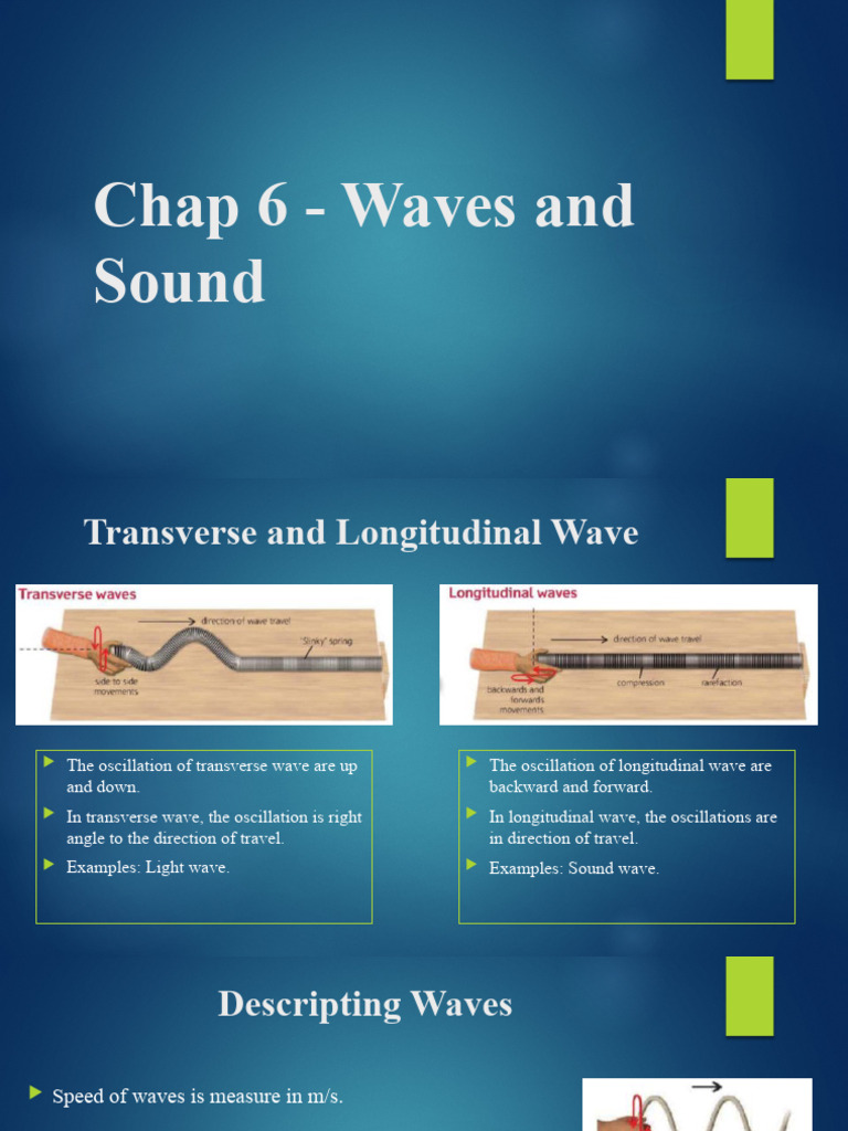 Chap 6 - Wave and Sound | PDF | Waves | Sound