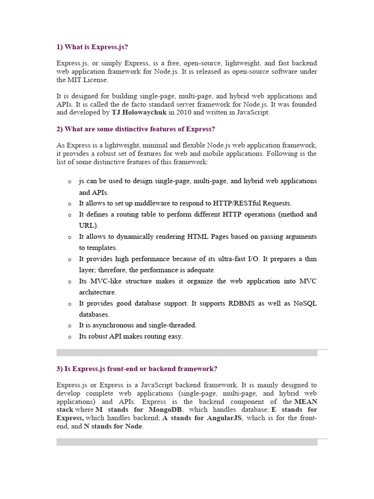 Express | PDF | Web Application | World Wide Web