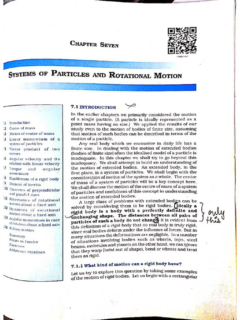 Rotational Motion Deleted Topics | PDF