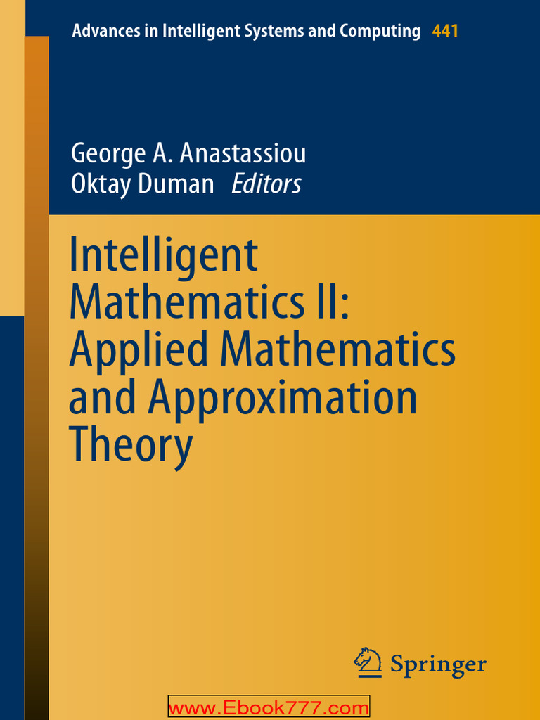 Intelligent Mathematics 2 - Applied Math and Aproximation Theory | PDF | Mathematical Relations ...