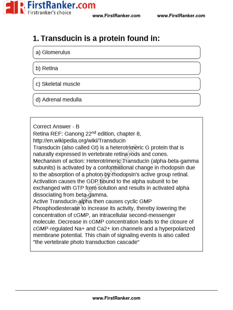 Ophthalmology MCQs | PDF | Glaucoma | Clinical Medicine
