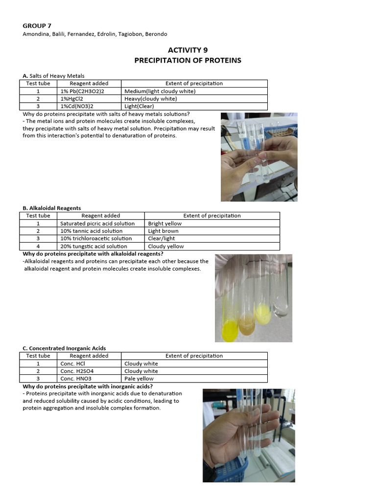 Act 9 | PDF | Precipitation (Chemistry) | Disinfectant
