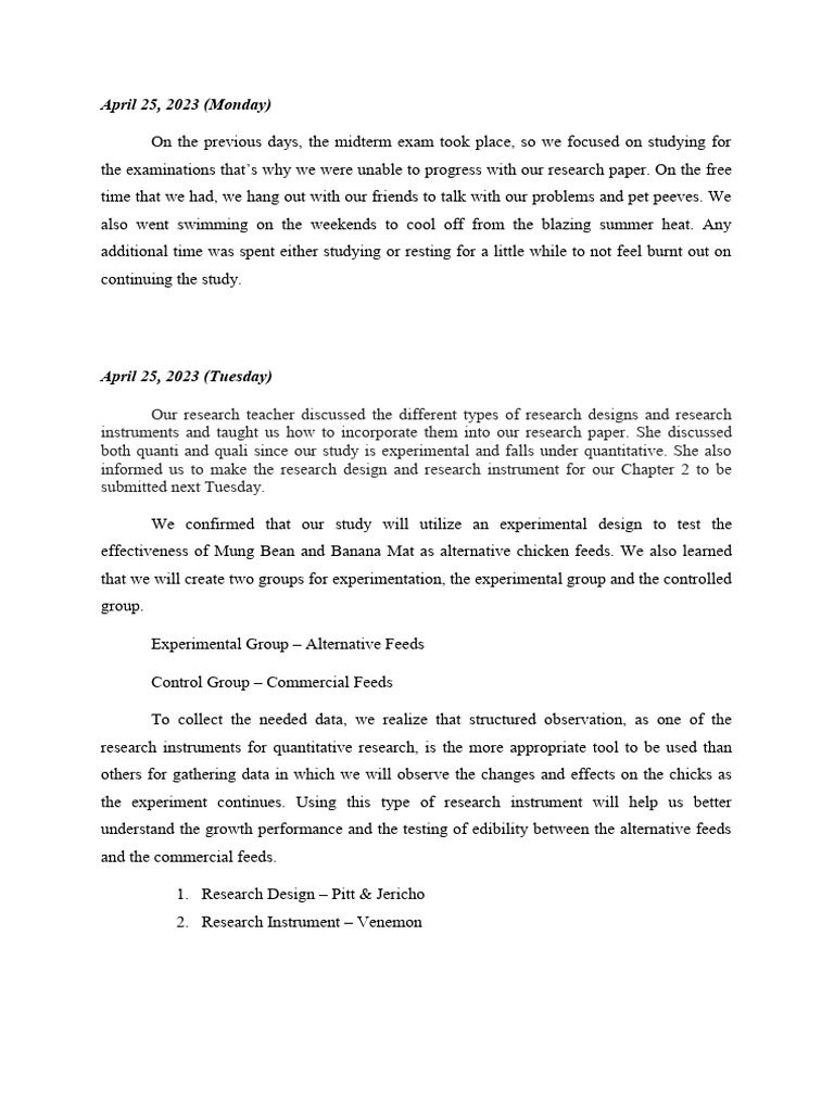 LOGBOOK Info Example | Download Free PDF | Statistics | Experiment