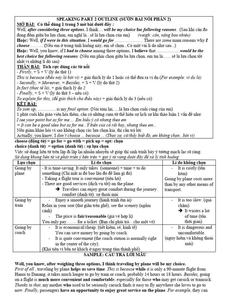Speaking Part 2 | PDF