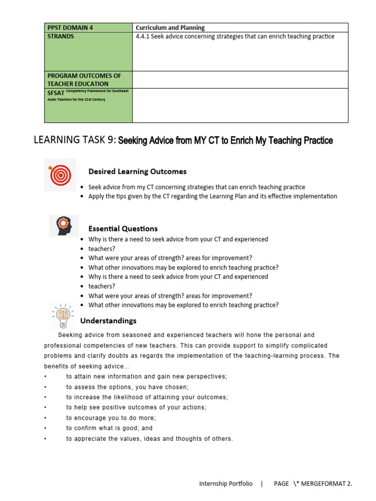 Learning Task 4 | PDF | Educational Technology | Learning