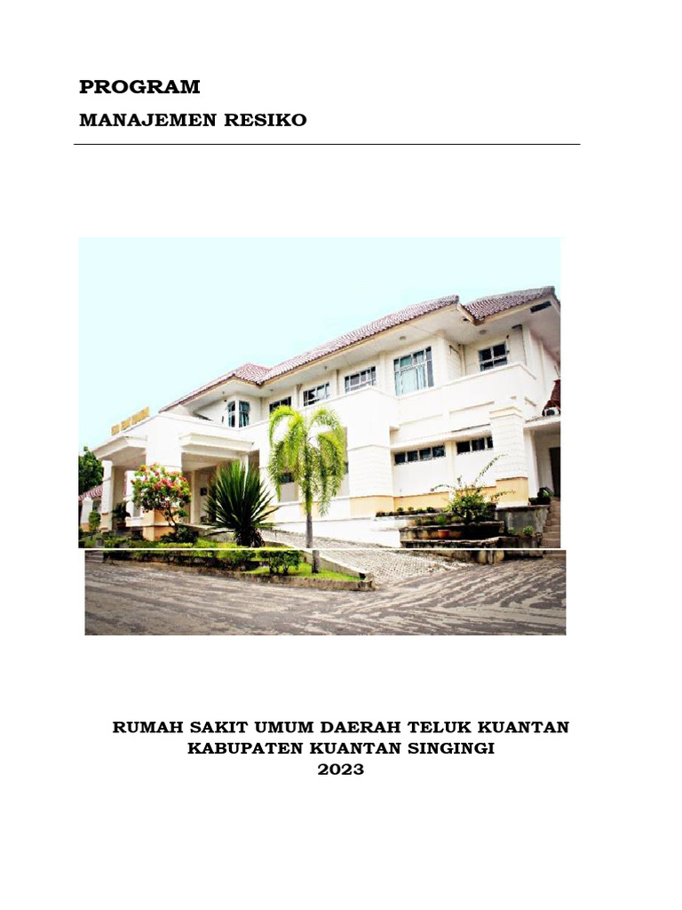 Program Manajemen Risiko Rsud Teluk Kuantan | PDF | Pengembangan Diri