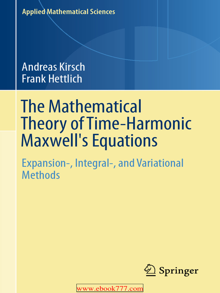 Time Harmonic Maxwell Equations | Download Free PDF | Maxwell's Equations | Waves