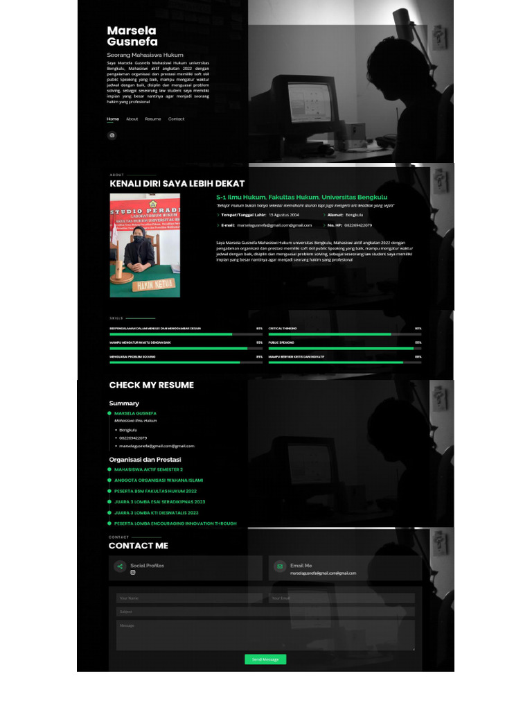 Ss CV Profile Full Marsela | PDF