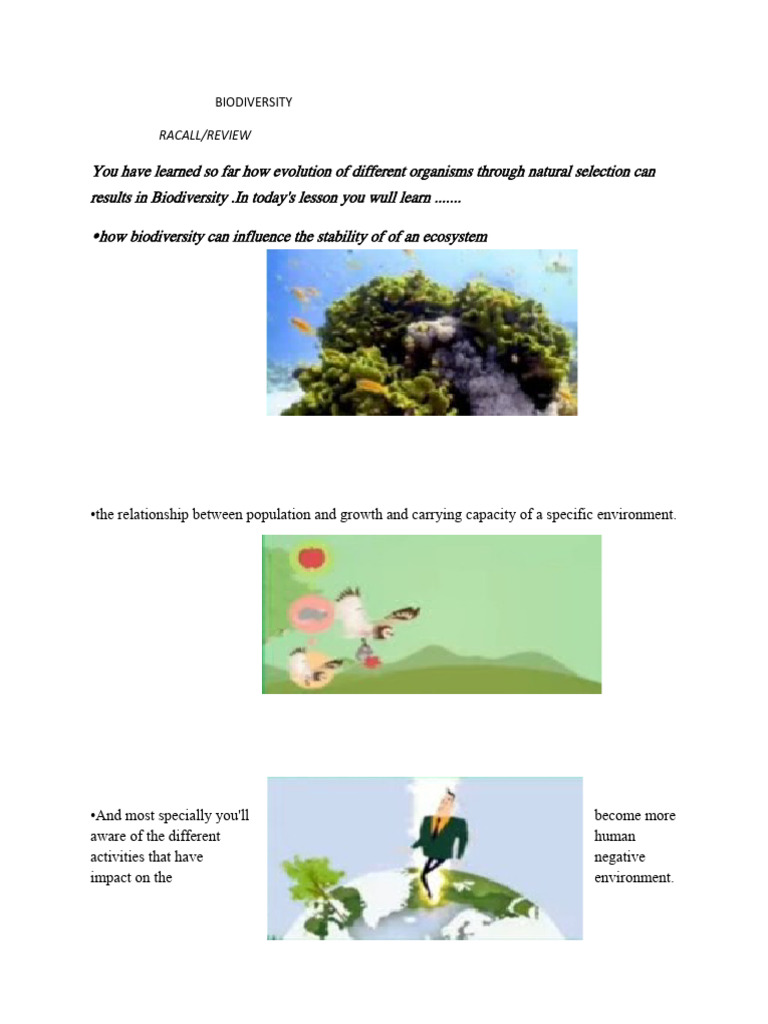 Biodiversity | PDF | Self-Improvement | Wellness