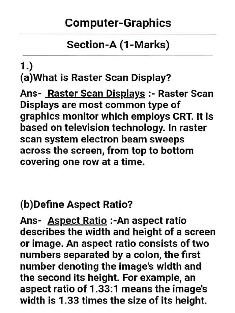 Computer Graphics | PDF