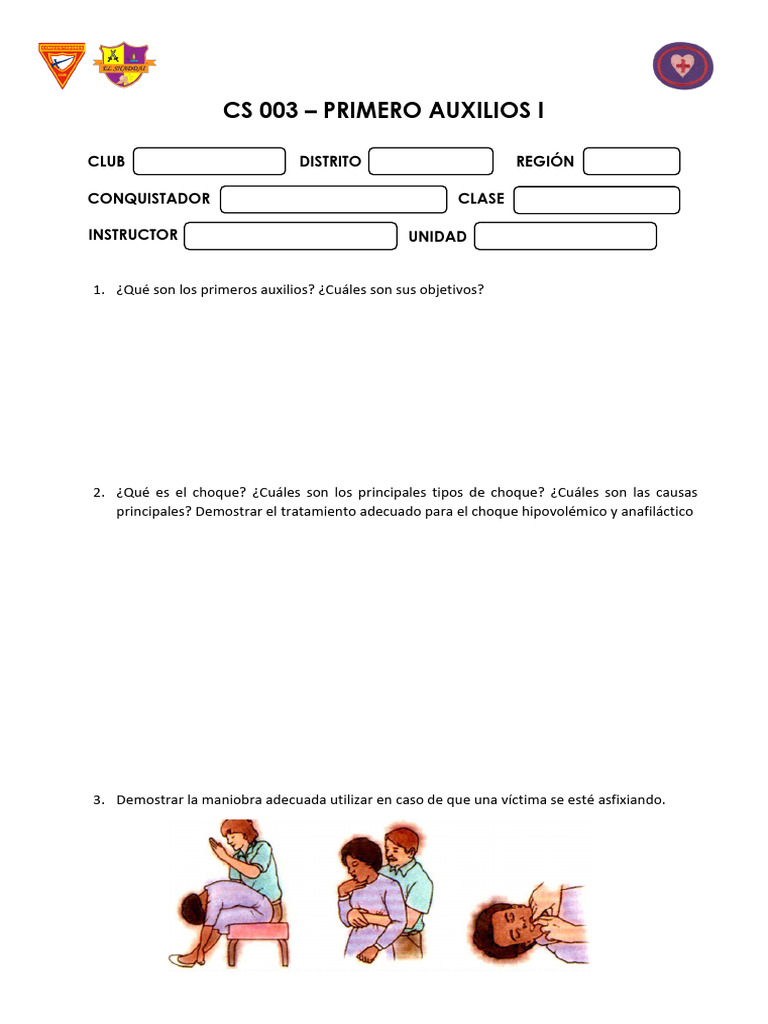 EVALUACIÓN - PRIMEROS AUXILIOS | PDF | Primeros auxilios | Quemar