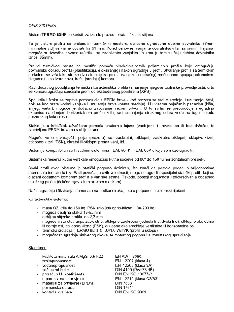 FEAL T85HF+ Troškovik | PDF