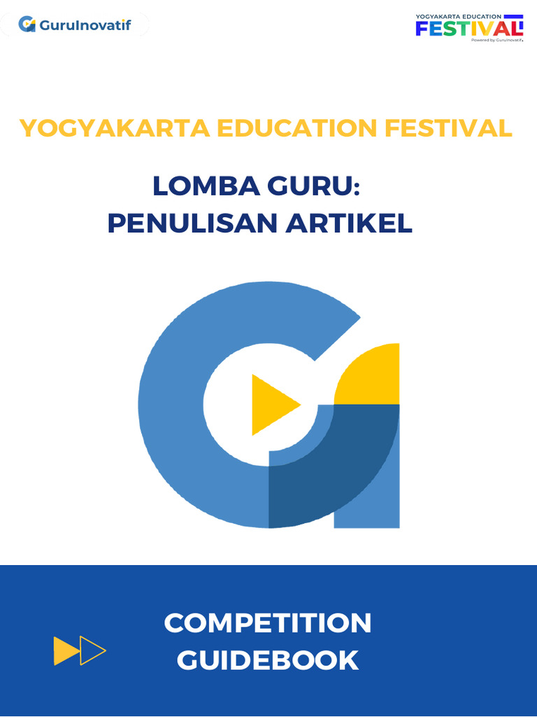 7) Guidebook Lomba Penulisan Artikel-YEF | PDF | Karier & Perkembangan