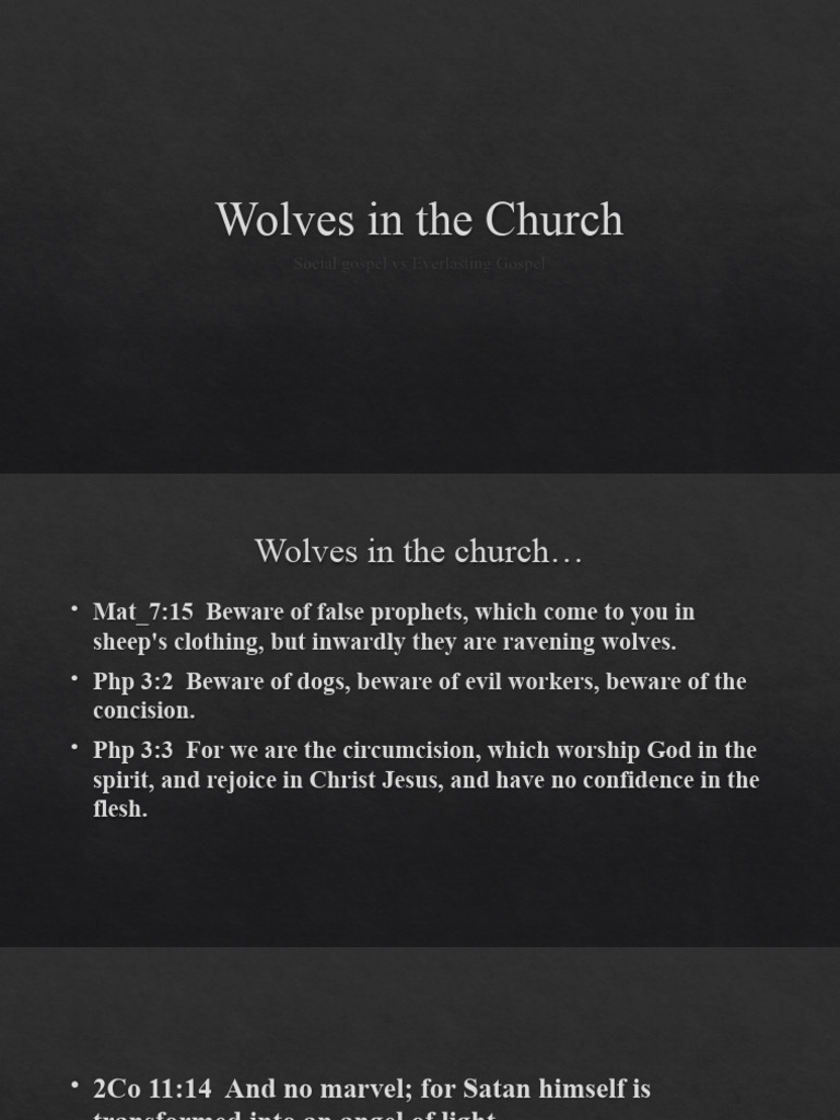 Wolves in The Church | PDF | Satan | Jesus