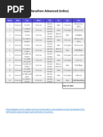 Pacing Chart | PDF