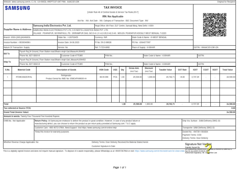 Realme | PDF | Invoice | Taxes