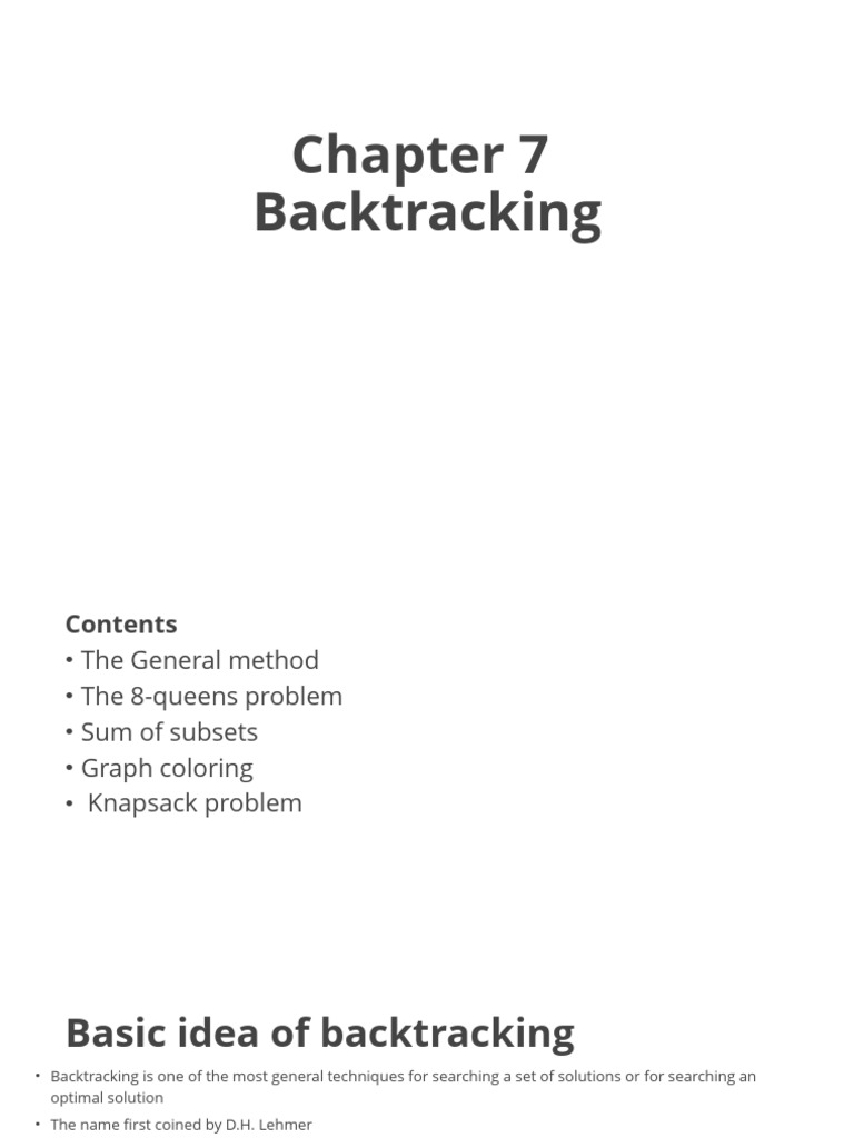 Backtracking | PDF | Function (Mathematics) | Mathematical Optimization