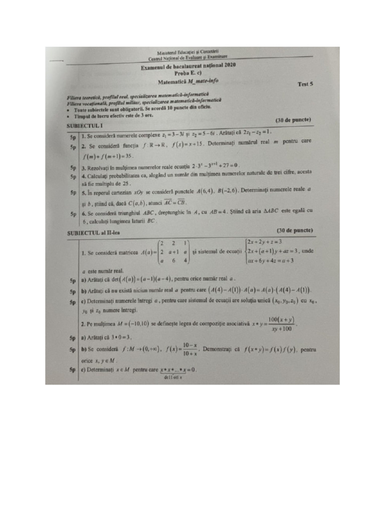 Test S 1 2 Pdf