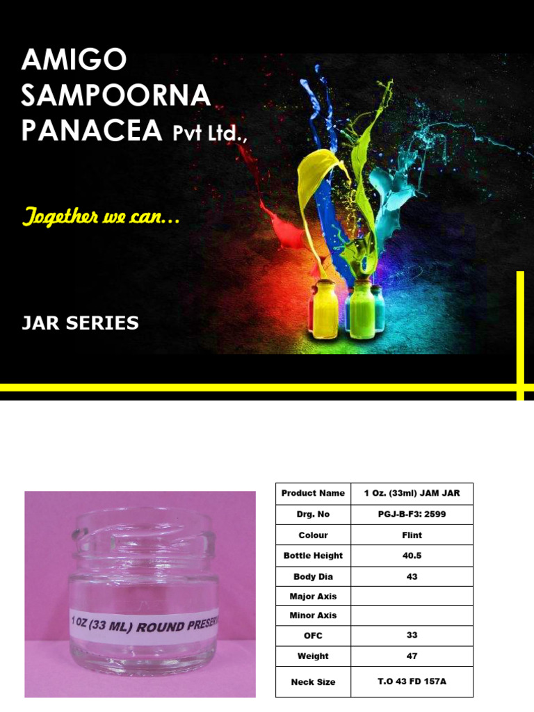 Amigo Glass Jars | PDF | Cooking | Food Storage