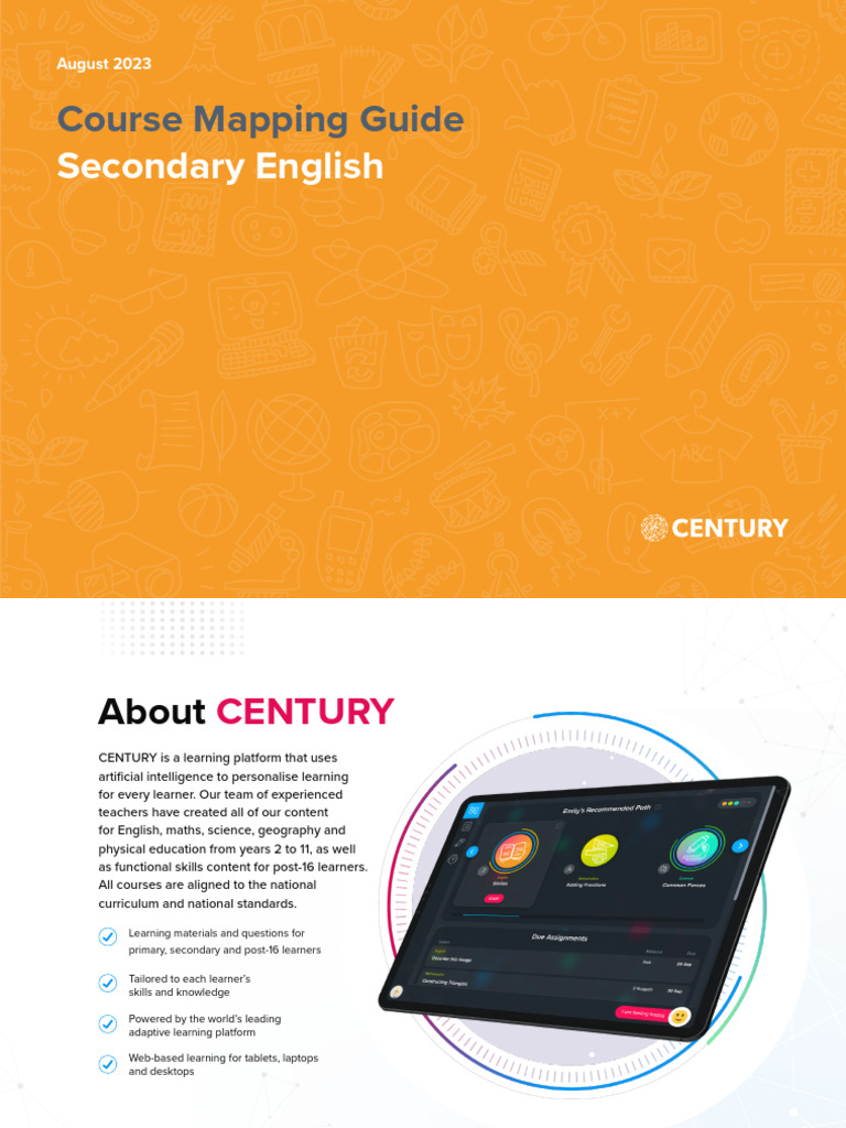 Secondary English Course Content Guide | PDF | Comma | Learning