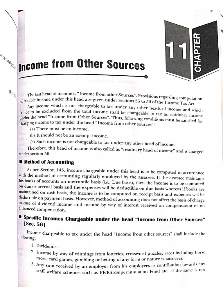 Income From Other Sources | PDF