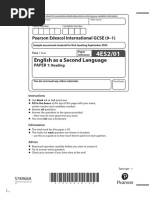 9280 International Gcse English As A Second Language Reading Mark ...