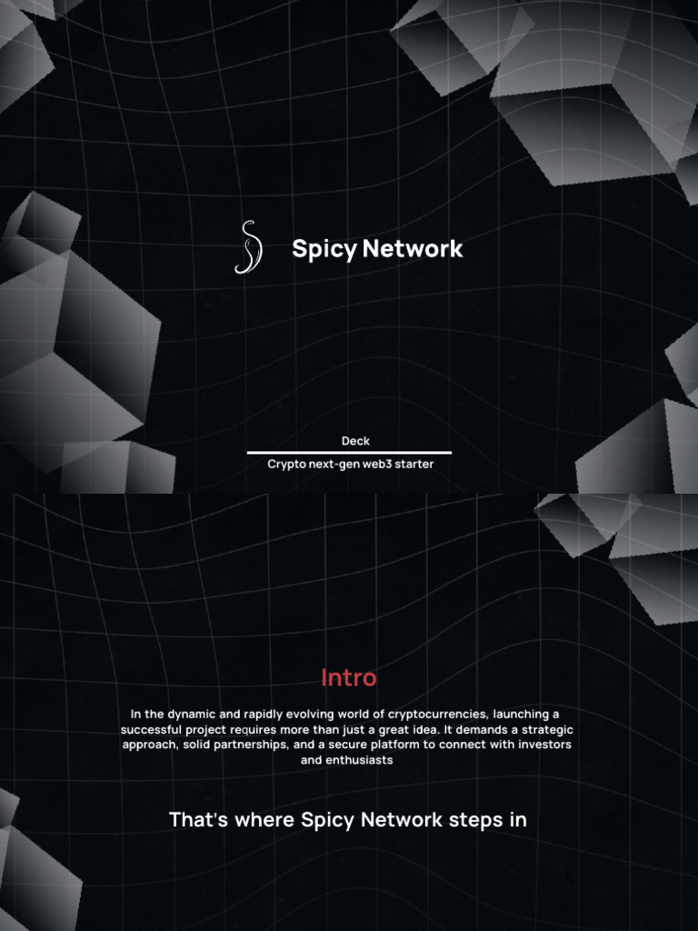 Spicy Network Deck | PDF | Cryptocurrency | Economies