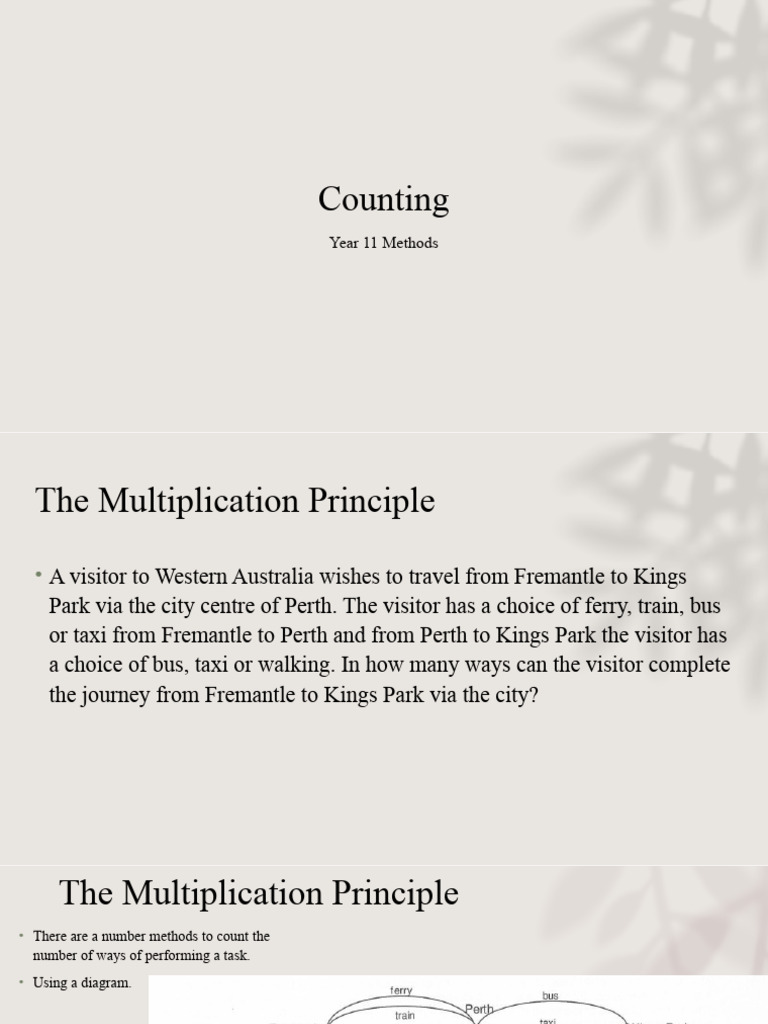 Chapter 10 - Counting | PDF | Multiplication | Mathematical Objects