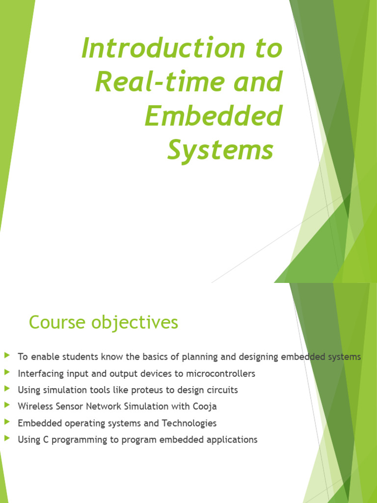 01 Introduction To Embedded Systems | PDF | Embedded System | Real Time Computing