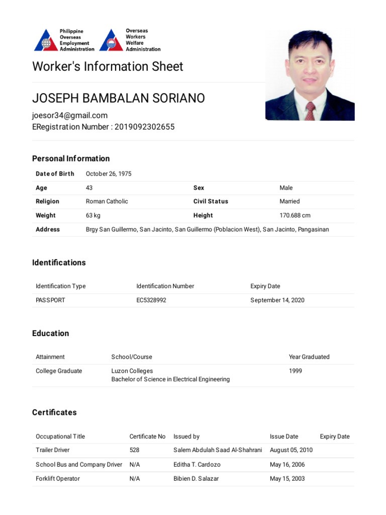 My Poea | PDF | Transport | Vehicles