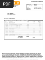 NAB Account Statement Summary | PDF | Credit Card | Debits And Credits