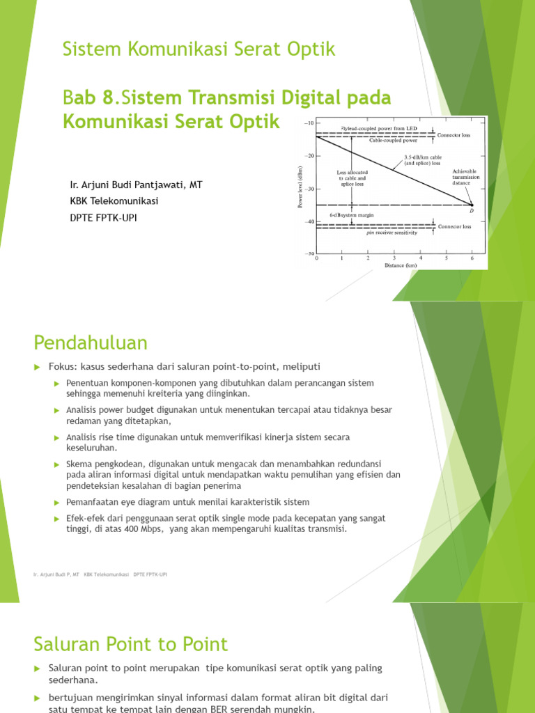 Bab8 Sistem Transmisi Digital Pada Komunikasi Serat Optik | PDF | Sains & Matematika | Komputer