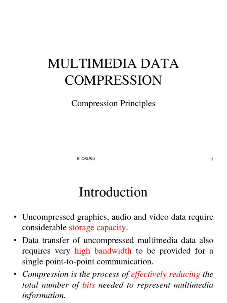 CH8D Data Compression | PDF | Data Compression | Codec