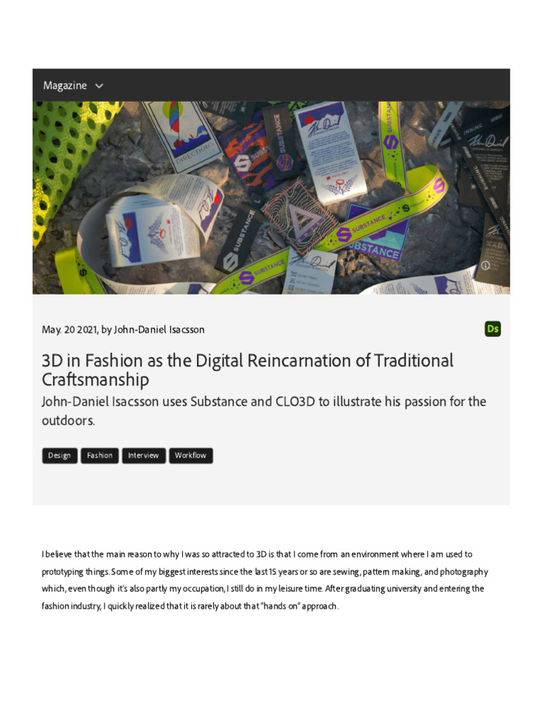 3D in Fashion As The Digital Reincarnation of Traditional Craftsmanship | PDF