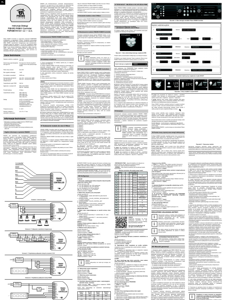 Fibaro - RGBW Controller - FGRGBWM-441 | PDF