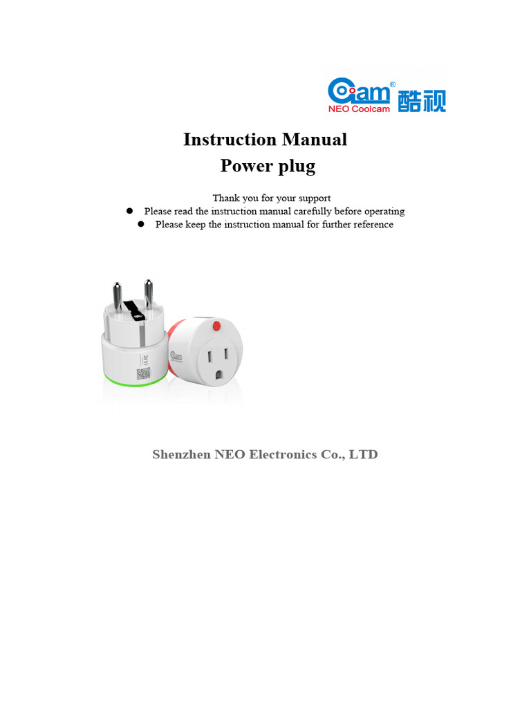 NEO Coolcam - Wall Plug | Download Free PDF | Ac Power Plugs And ...