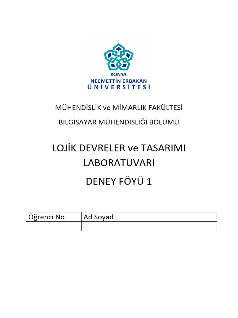 Lojik Deney 1 | PDF