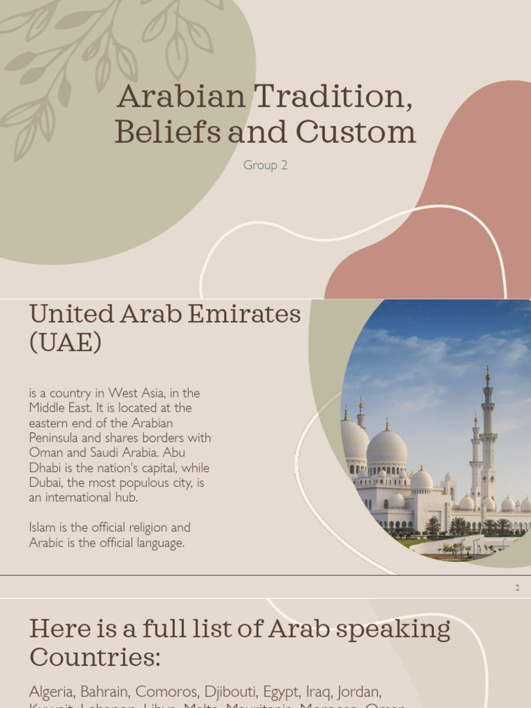 Understanding Arab Culture | PDF | Arab World | United Arab Emirates