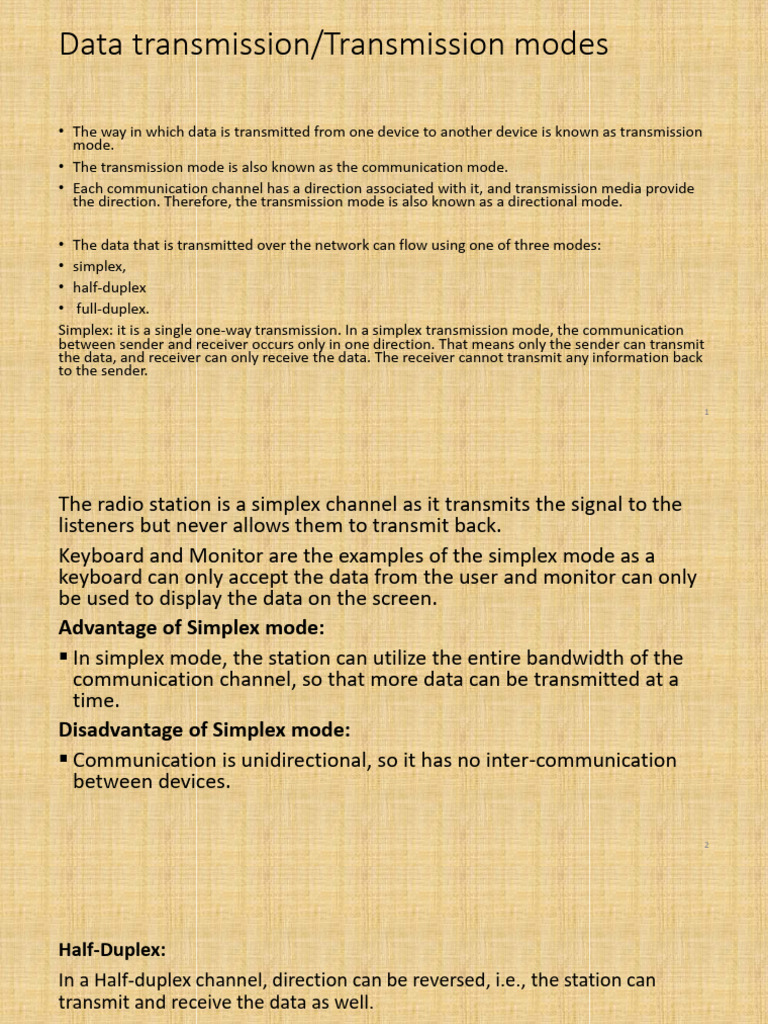 Data Transmission and Topology | PDF | Network Topology | Duplex (Telecommunications)