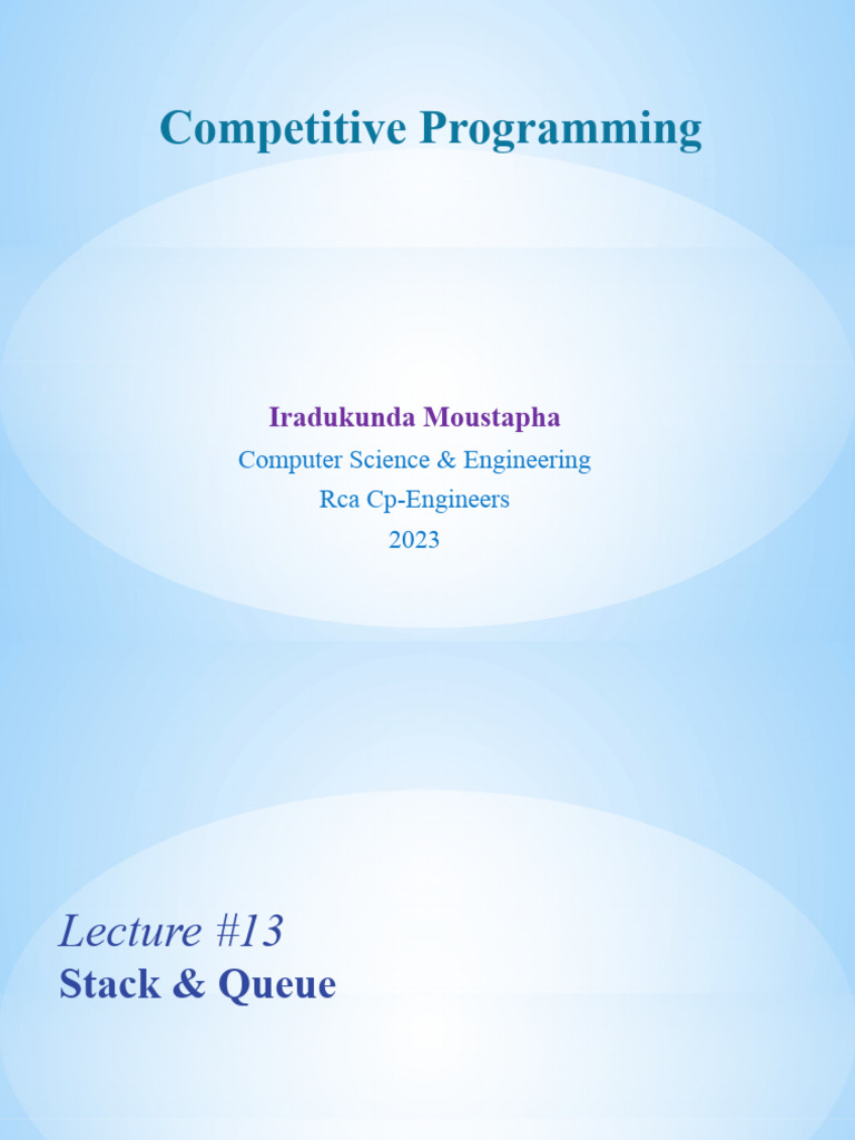 13 Stacks And Queues Autosaved Download Free Pdf Queue Abstract Data Type Computer Science